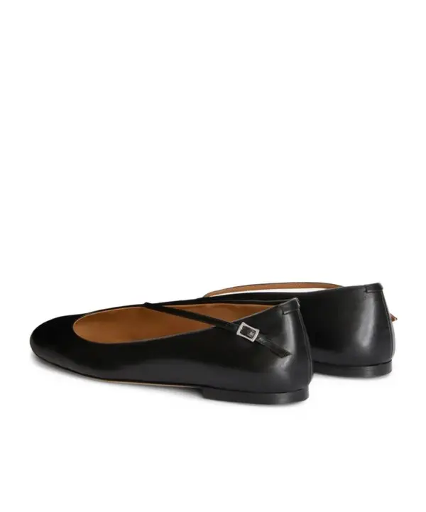 JIL SANDER Ballerinas With Adjustable Strap - Black