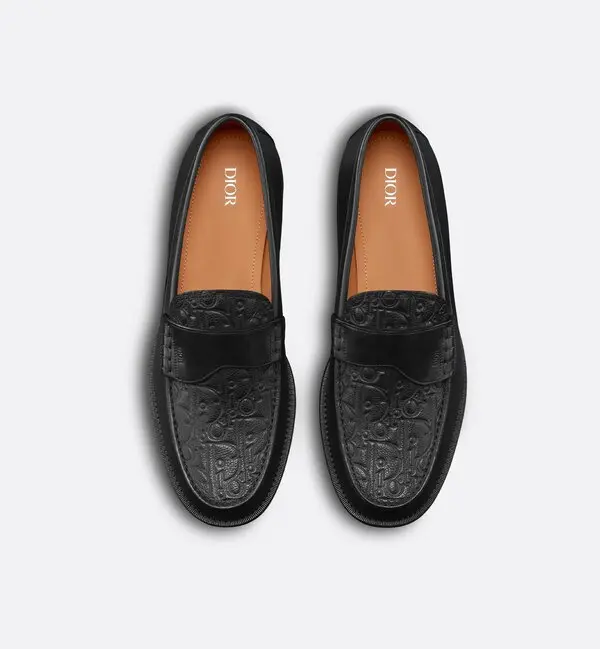 Dior Logo Embossed Loafers