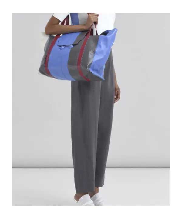 Marni Symbol Straight Leg Trousers - Grey