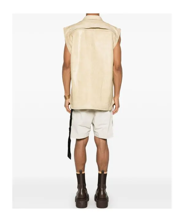 Rick Owens Sleeveless Gilet - White