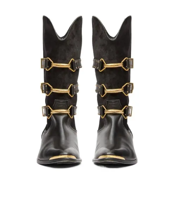 Isabel Marant Étoile Mexia Buckled Boots - Black