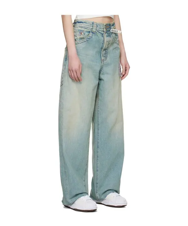 Mihara Yasuhiro Wide-leg Belt Loop Jeans