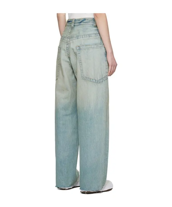 Mihara Yasuhiro Wide-leg Belt Loop Jeans