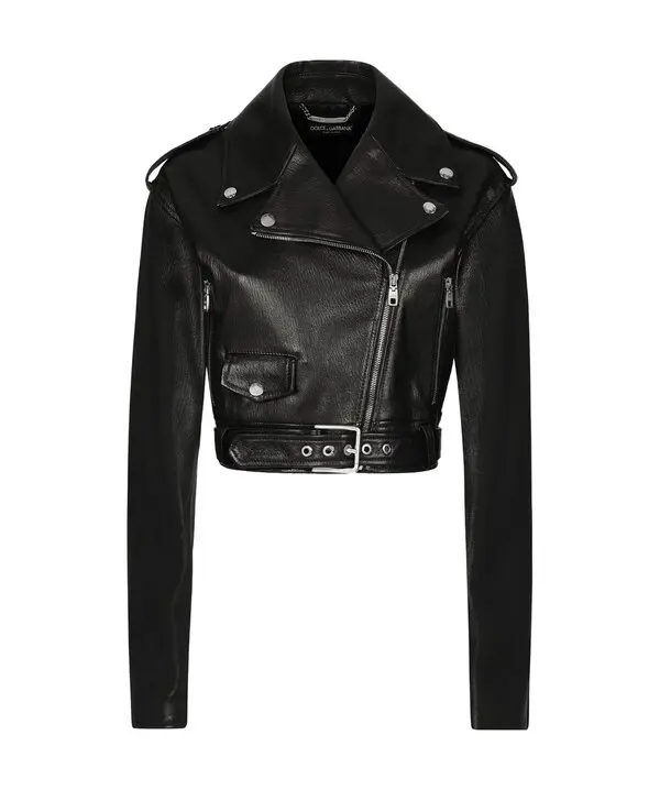 Dolce & Gabbana Leather Biker Jacket