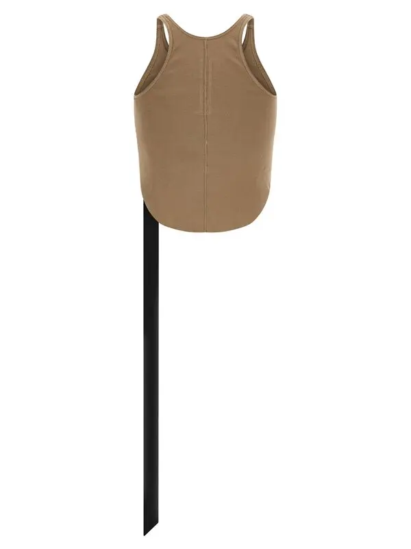 Rick Owens Ribbed Cropped Tank Top