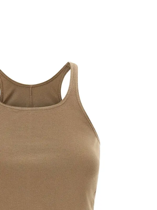 Rick Owens Ribbed Cropped Tank Top