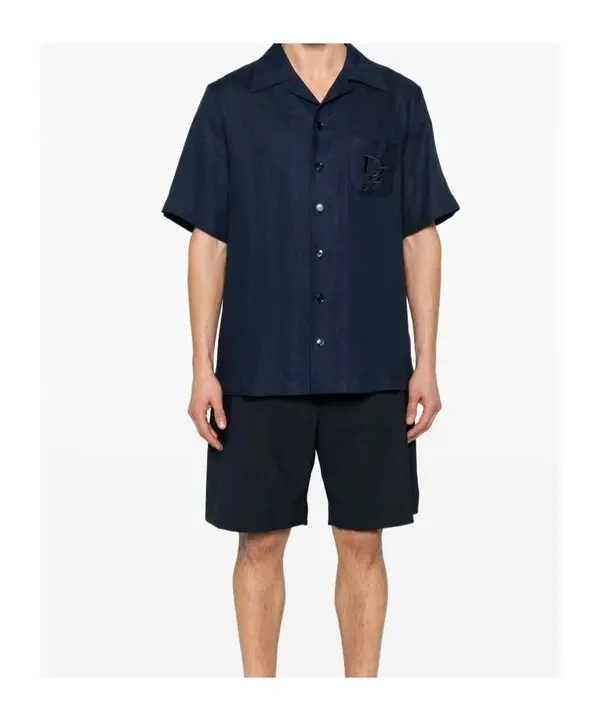 Dolce & Gabbana Dolce Gabbana Logo Embroidered Short Sleeved Shirt