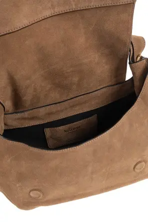 Moschino Embossed Top Handle Bag - Brown