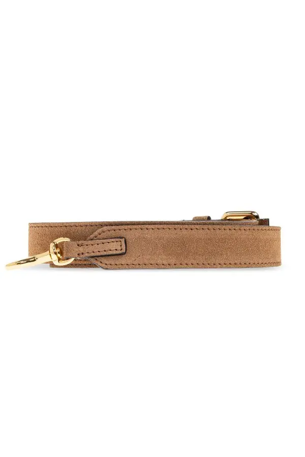Moschino Embossed Top Handle Bag - Brown