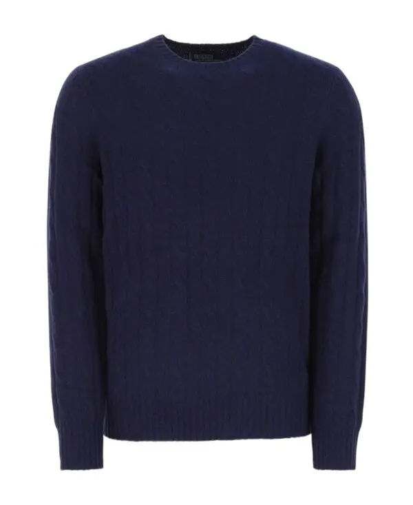 Polo Ralph Lauren Crewneck Cable Knit Pullover - Black