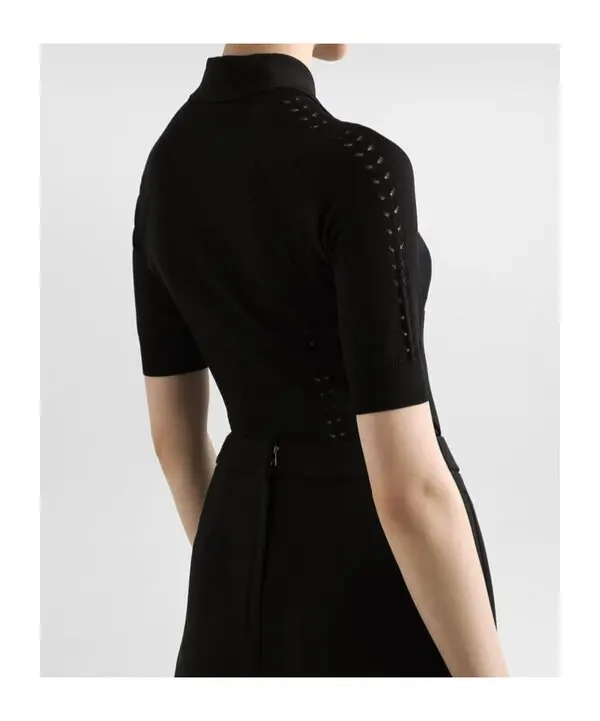 Dolce & Gabbana Fine-knit Polo Top