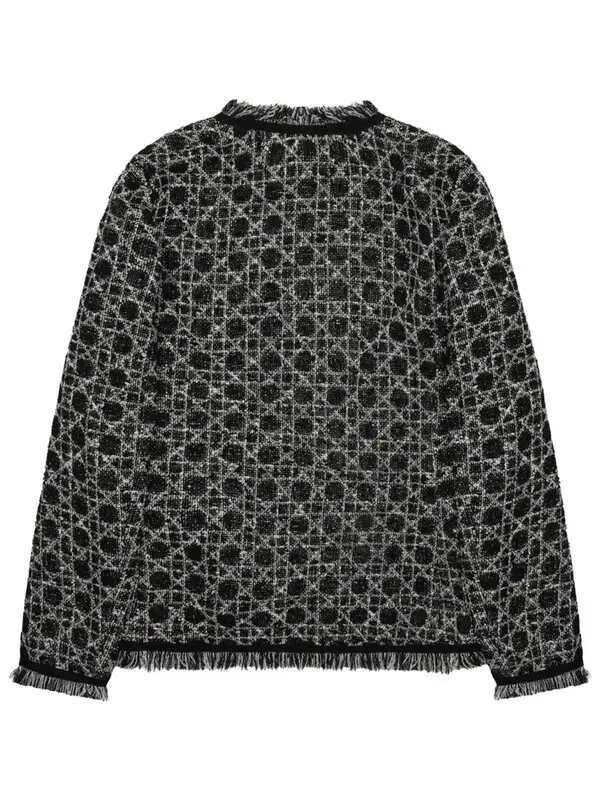 Dior Macrocannage Textured Tweed Jacket