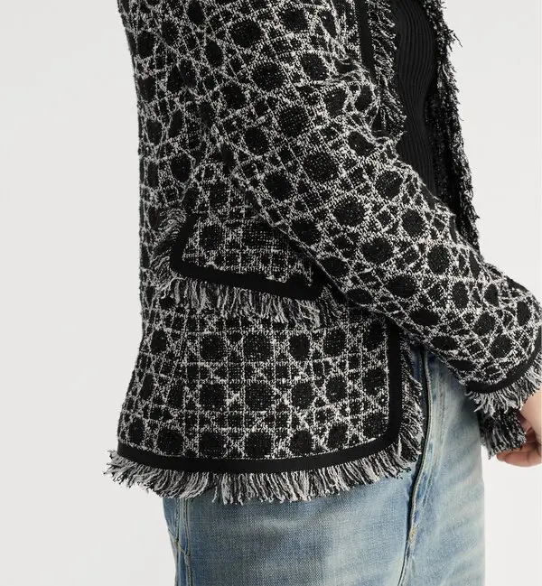 Dior Macrocannage Textured Tweed Jacket