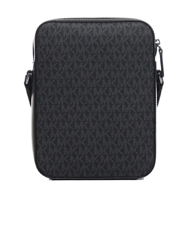 Michael Kors Varick Logo Detailed Zipped Messenger Bag