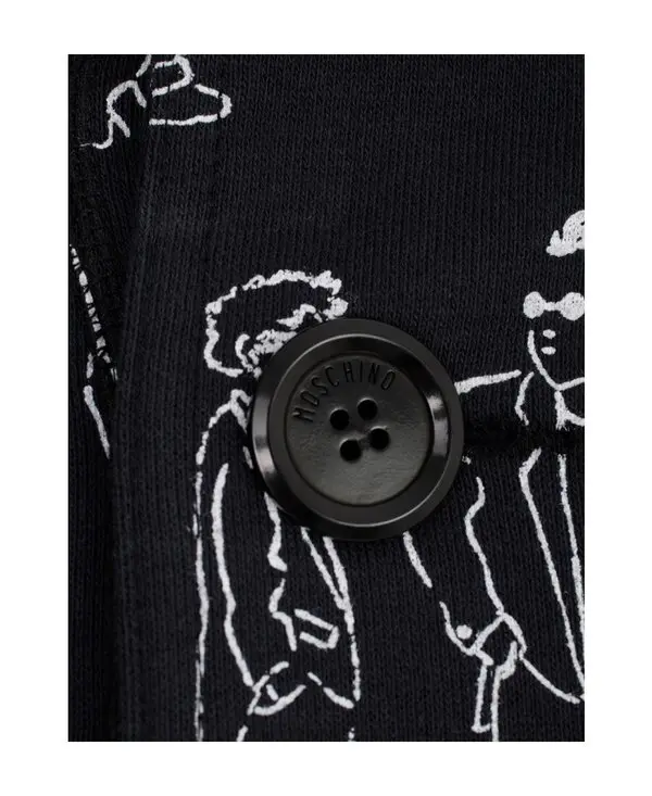 Moschino Printed Hoodie With Kangaroo Pocket