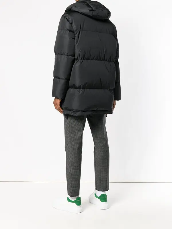 MSGM Logo Printed Padded Down Jacket