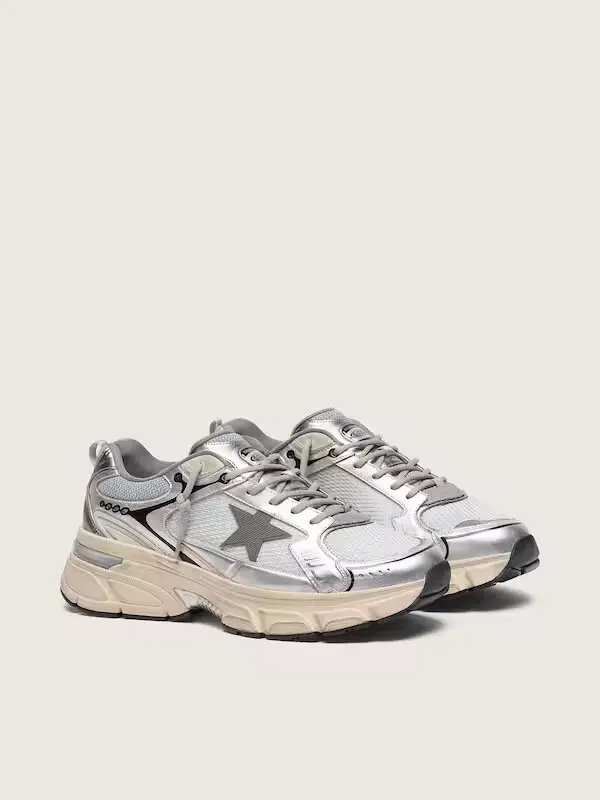 GOLDEN GOOSE Lightstar Lace-up Sneakers - Grey