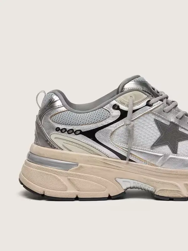GOLDEN GOOSE Lightstar Lace-up Sneakers - Grey