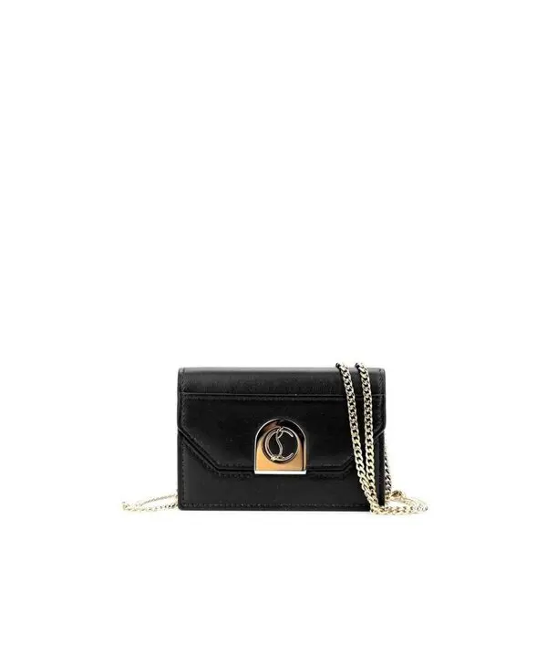 CHRISTIAN LOUBOUTIN Carry The Card Bag On The Side Of The Logo - Black