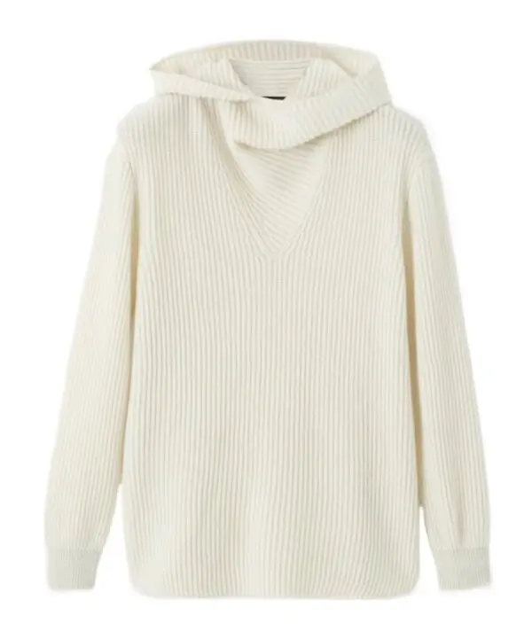 Loro Piana Juniper Scarf Sweater - Snow
