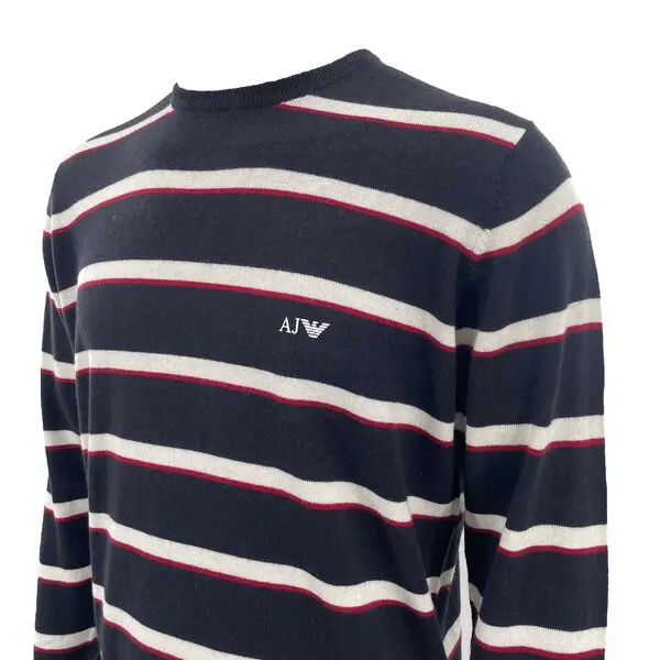Emporio Armani Striped Crewneck Sweater