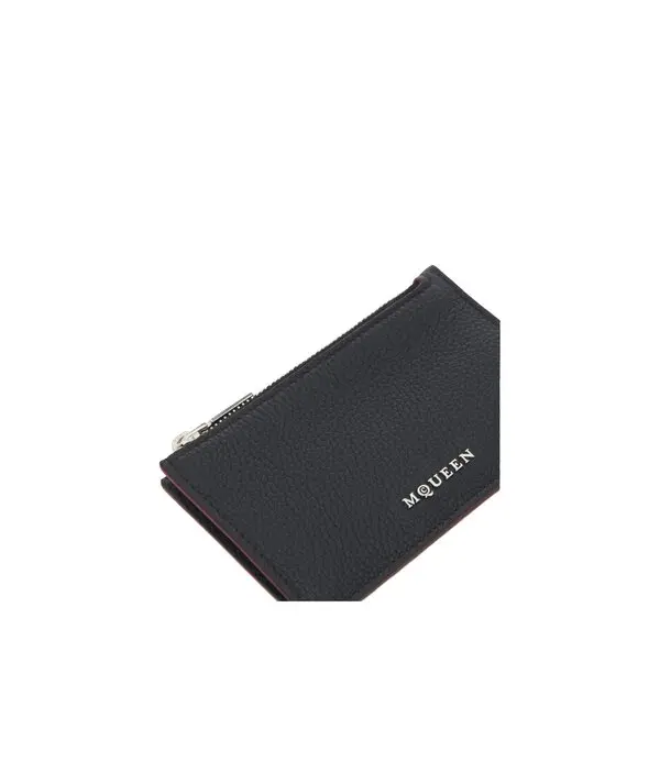 Alexander McQueen Logo Plaque Zipped Card Holders