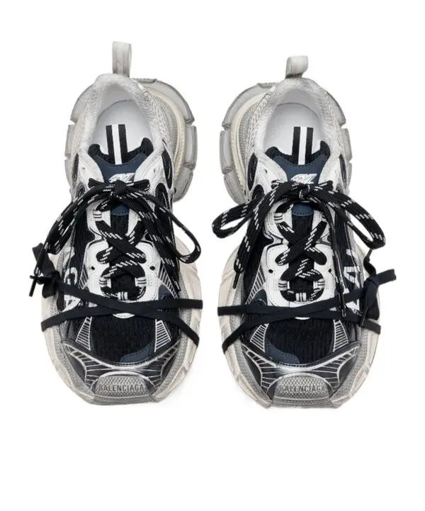 Balenciaga 3xl Mesh Panel Sneakers - White