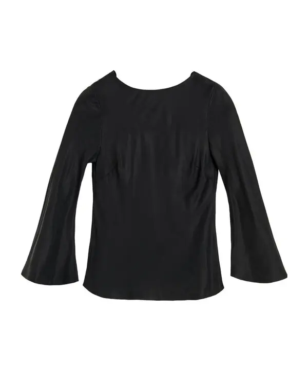 BY MALENE BIRGER Laura Blouse With Draped Back And Flared Sleeves