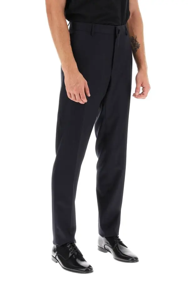 LANVIN Pressed Crease Tailored Trousers