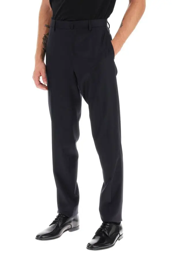LANVIN Pressed Crease Tailored Trousers