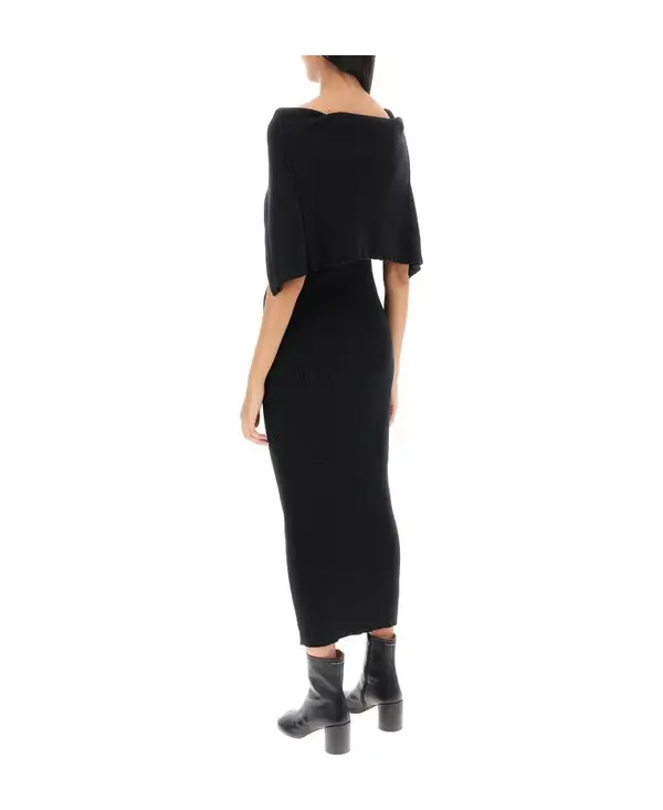 MAISON MARGIELA Ribbed Zip-up Knitted Dress