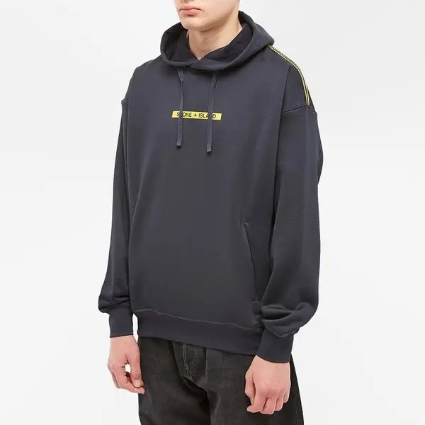 Stone Island Logo-print Hooded Sweatshirt