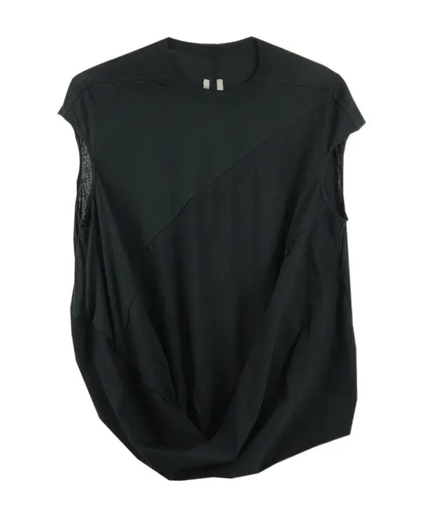 Rick Owens Irregular Short-sleeved Logo T-shirt