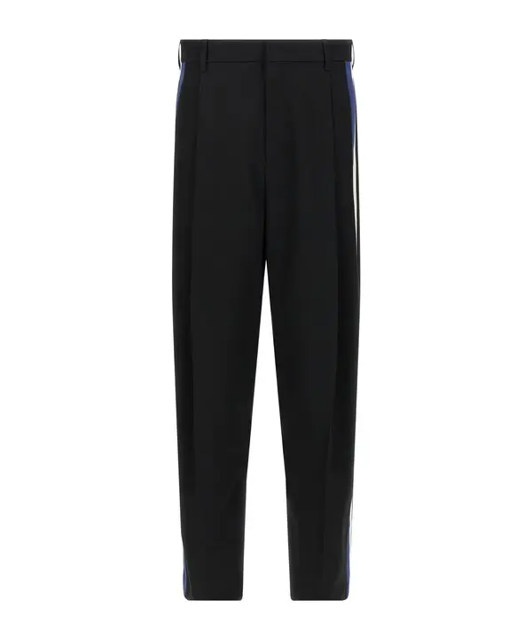 Marni Wool Trousers With Bicolour Side Bands