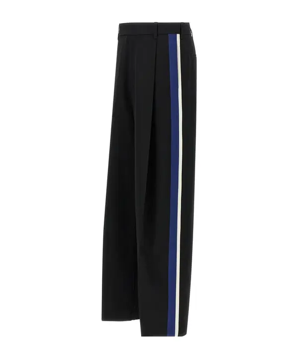 Marni Wool Trousers With Bicolour Side Bands