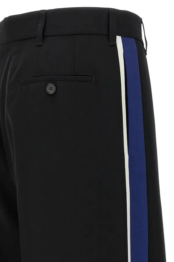 Marni Wool Trousers With Bicolour Side Bands