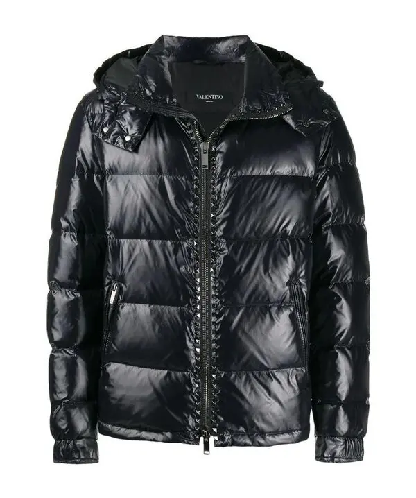 Valentino Garavani Padded Rockstud Coat - Black