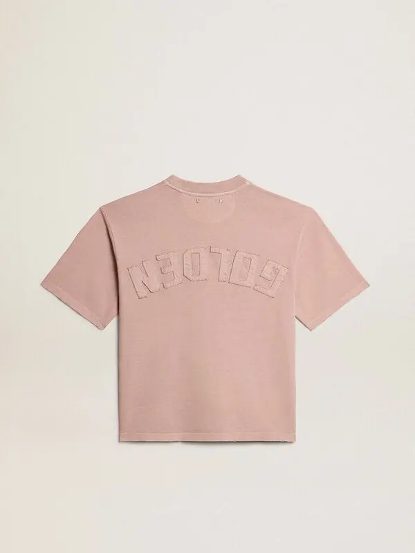 GOLDEN GOOSE Boxy Logo T-shirt - Pink