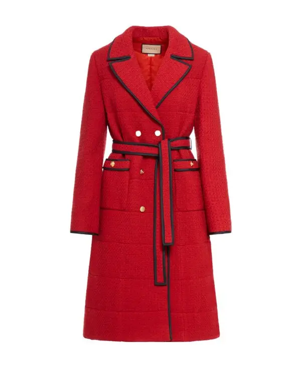 Gucci Double Breasted Belted Waist Coat