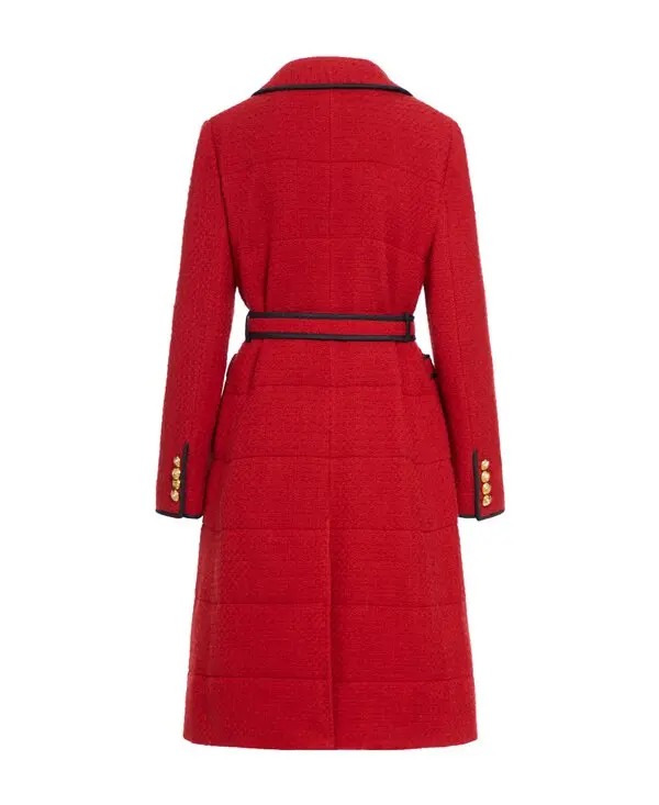 Gucci Double Breasted Belted Waist Coat