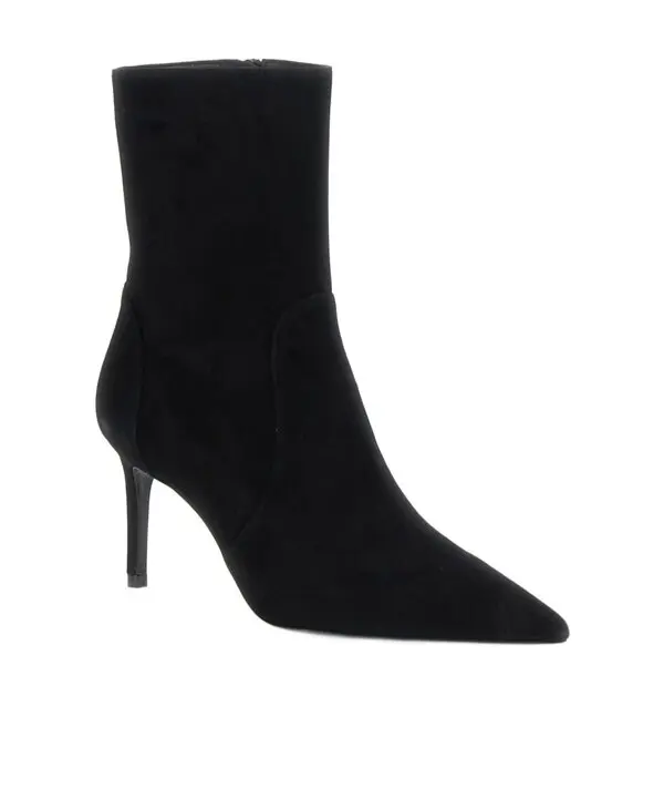 STUART WEITZMAN Pointed Toe Stiletto Ankle Boots With Side Zip
