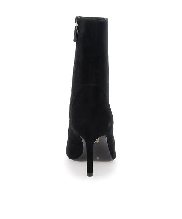 STUART WEITZMAN Pointed Toe Stiletto Ankle Boots With Side Zip