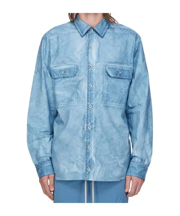 Rick Owens Jumbo Outershirt Shirt - Blue