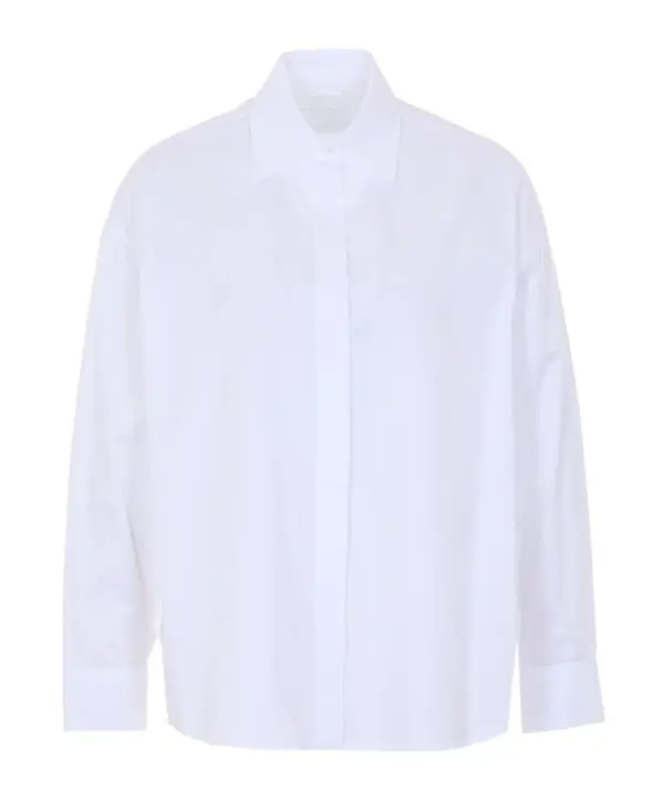DONDUP Buttoned Shirt With Classic Collar And Patching Detail - Purple
