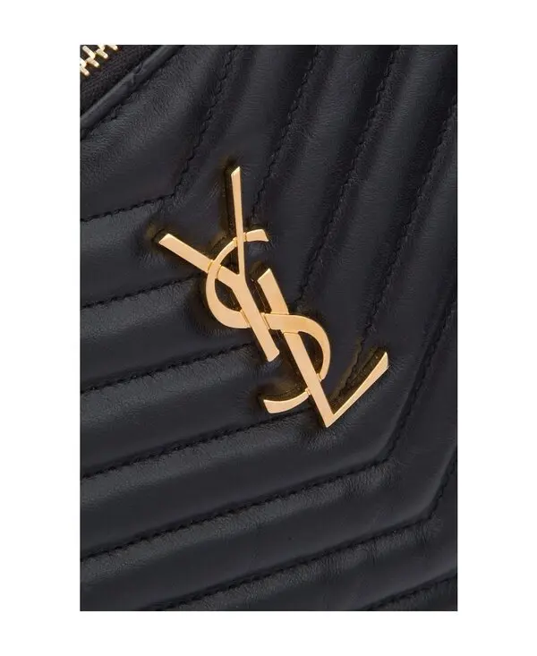 Saint Laurent Cassandre Matelassé Quilted Zipped Pouch