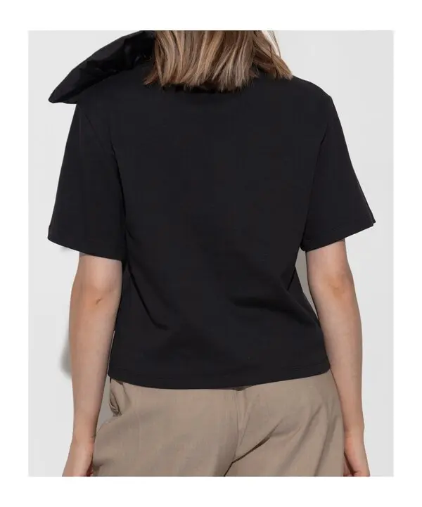Max Mara Jersey T-shirt With Maxi Bow Detail