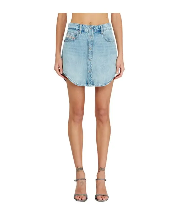 DIESEL® De-ard Denim Mini Skirt - Light Blue