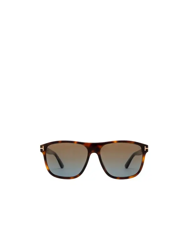 TOM FORD Frances Square Frame Sunglasses - Gray