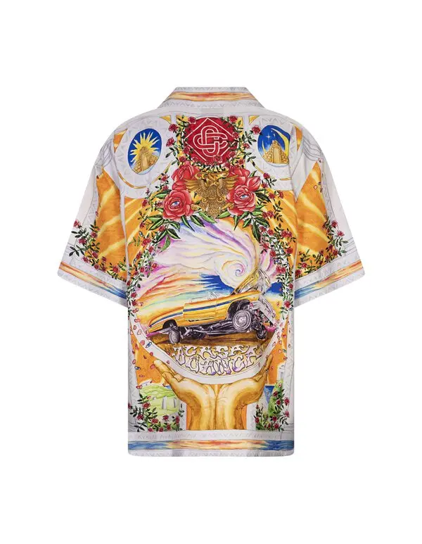 Casablanca La Tornade De Rose Short Sleeved Shirt - Multicolor