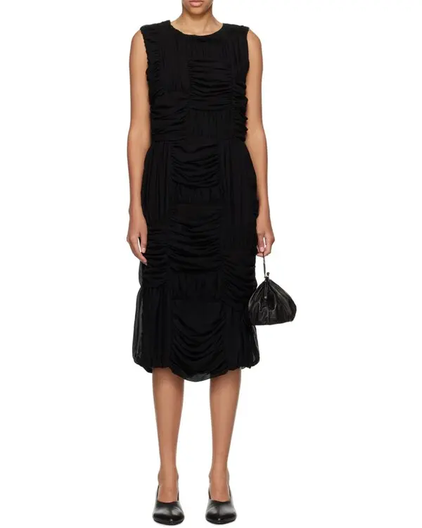 Comme Des Garçons Pulled Round Neck Dress